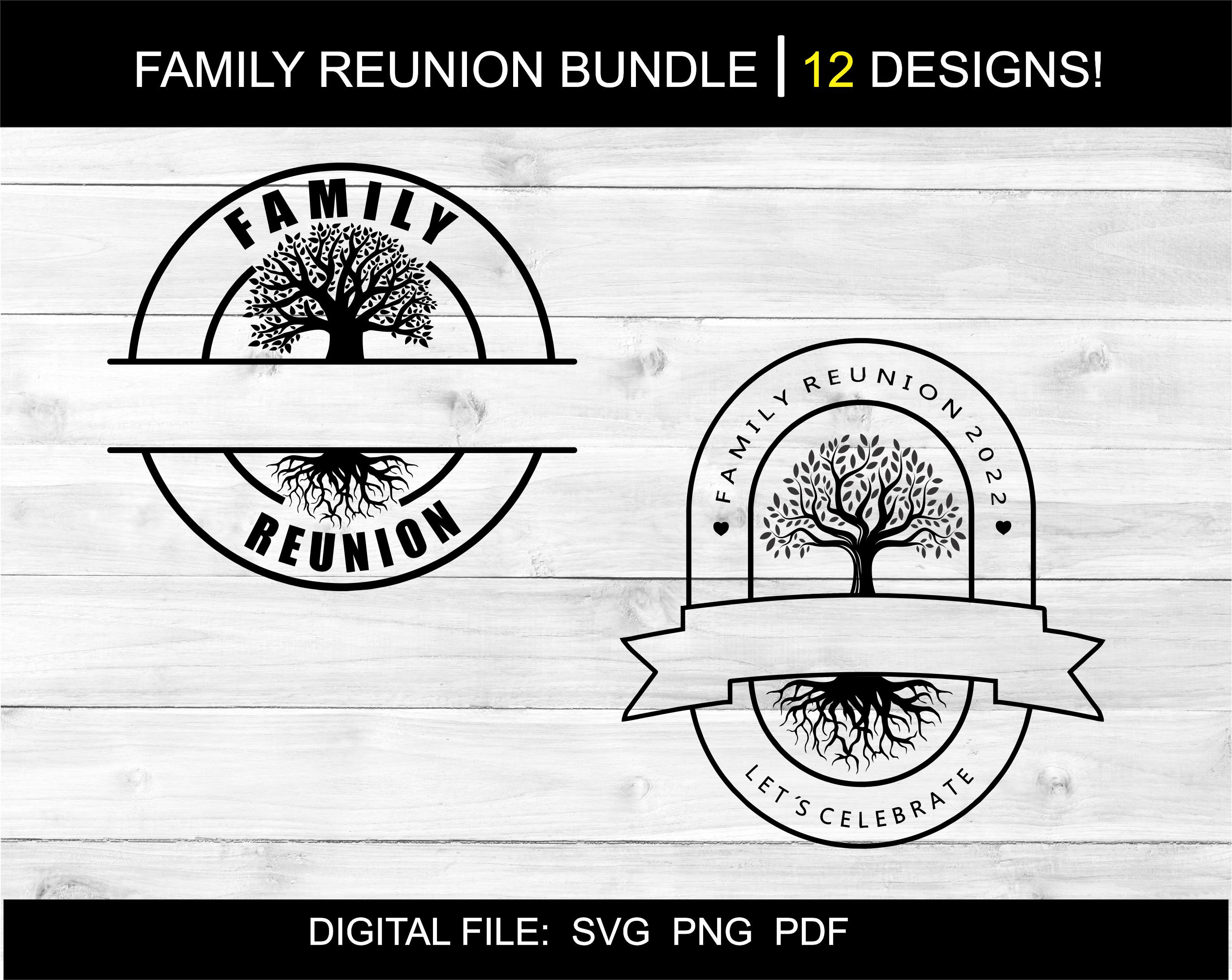 Family Reunion SVG Bundle Set of 12 Designs Family Tree - Etsy