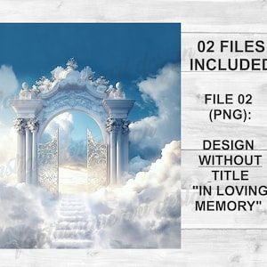 In Loving Memory PNG, Blue Memorial Background, Funeral Gift Design ...