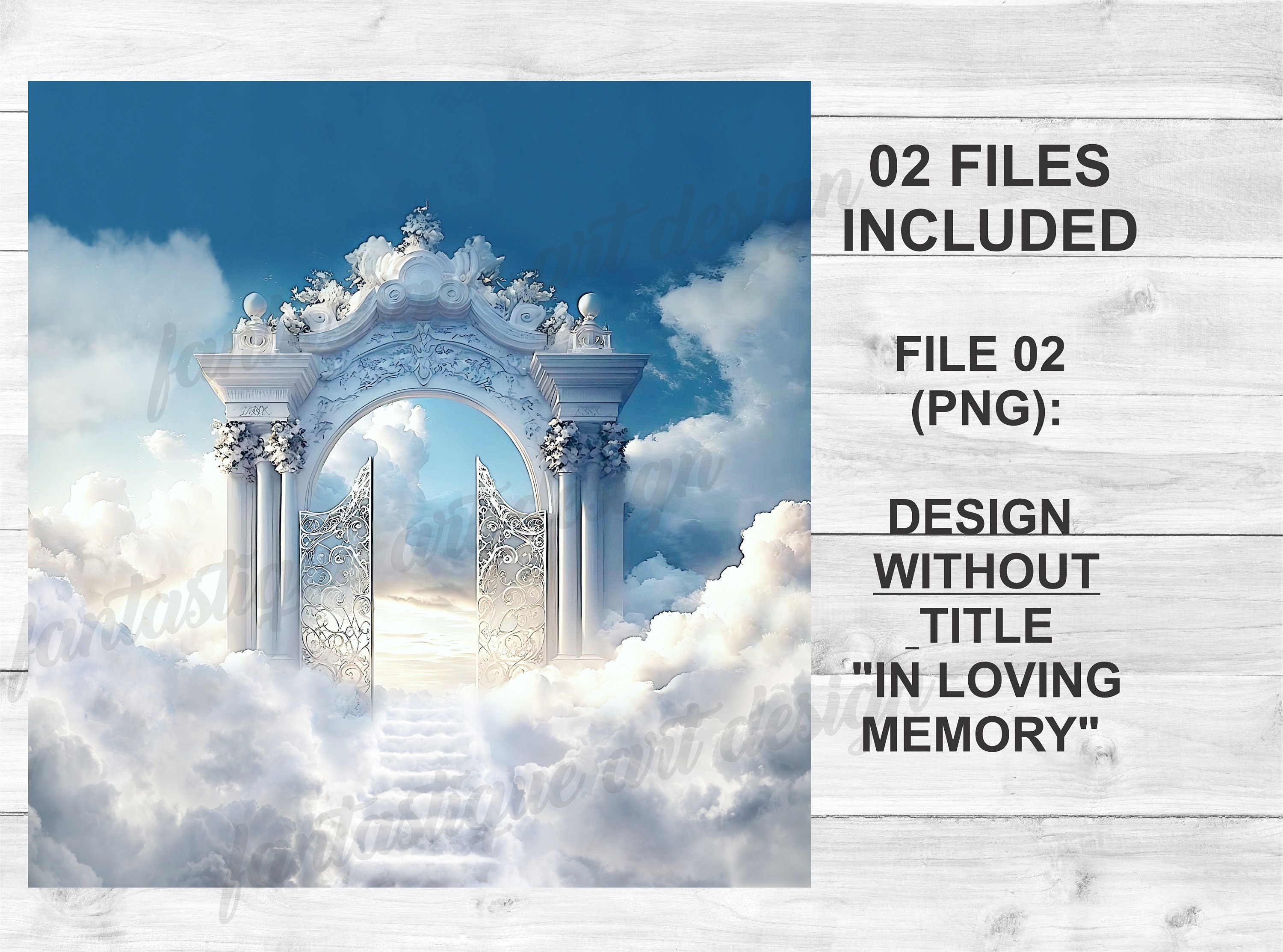 In Loving Memory PNG, Blue Memorial Background, Funeral Gift Design ...