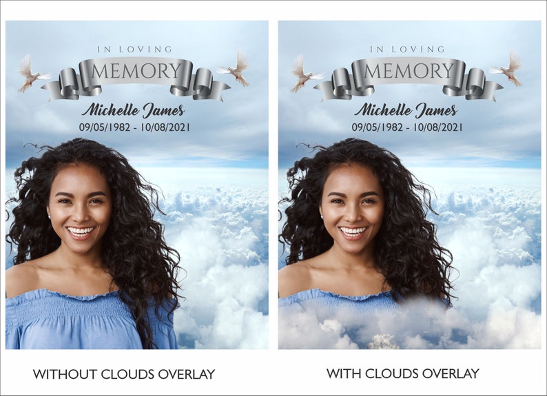 In Loving Memory PNG Cloud Overlay Memorial Background Shirt - Etsy