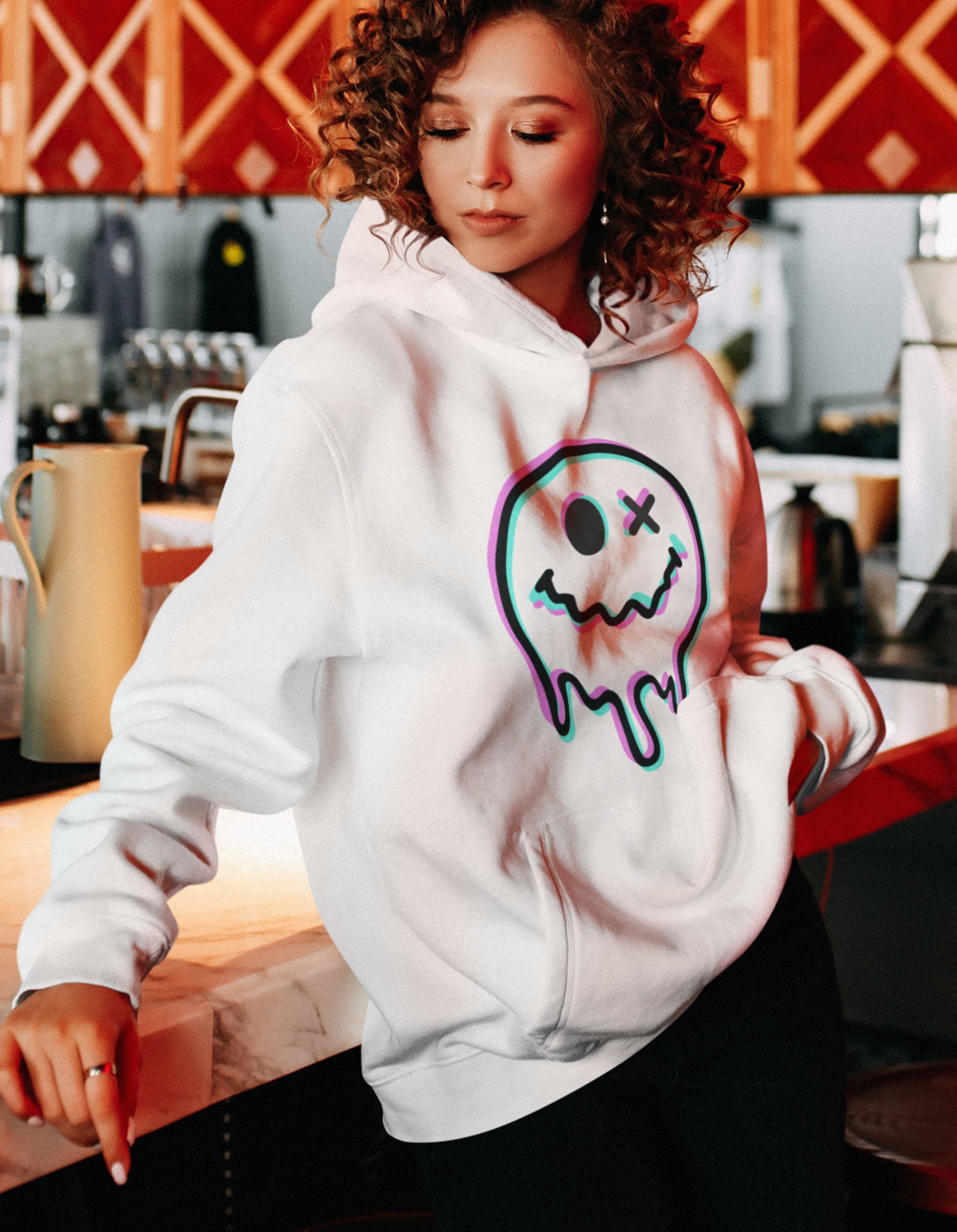 Smiley Face SVG Bundle of 03 Designs Groovy Glitch Style - Etsy