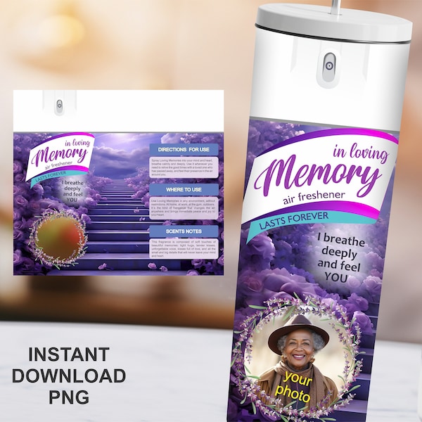 In Loving Memory Label Template - Etsy