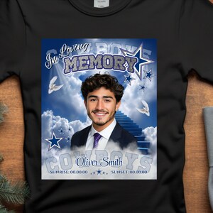 In Loving Memory PNG, Cowboys Memorial Editable Templates and Pngs to ...