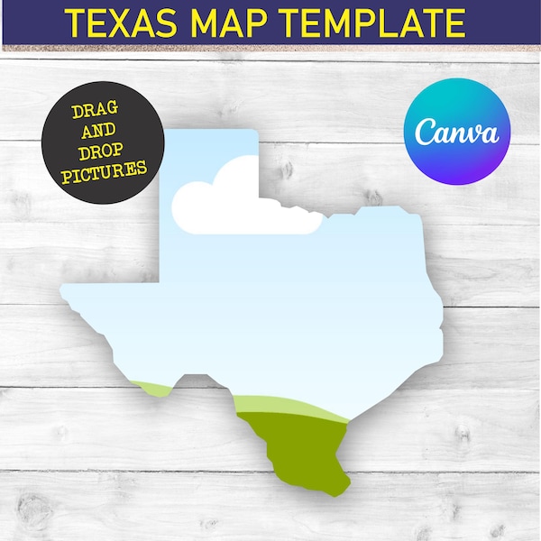 Texas Maps on Canvas - Etsy