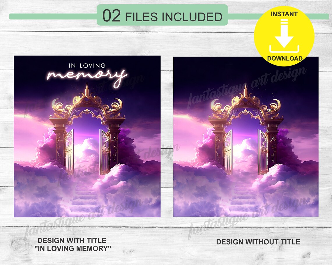 In Loving Memory PNG Purple Memorial Background Rest in - Etsy UK