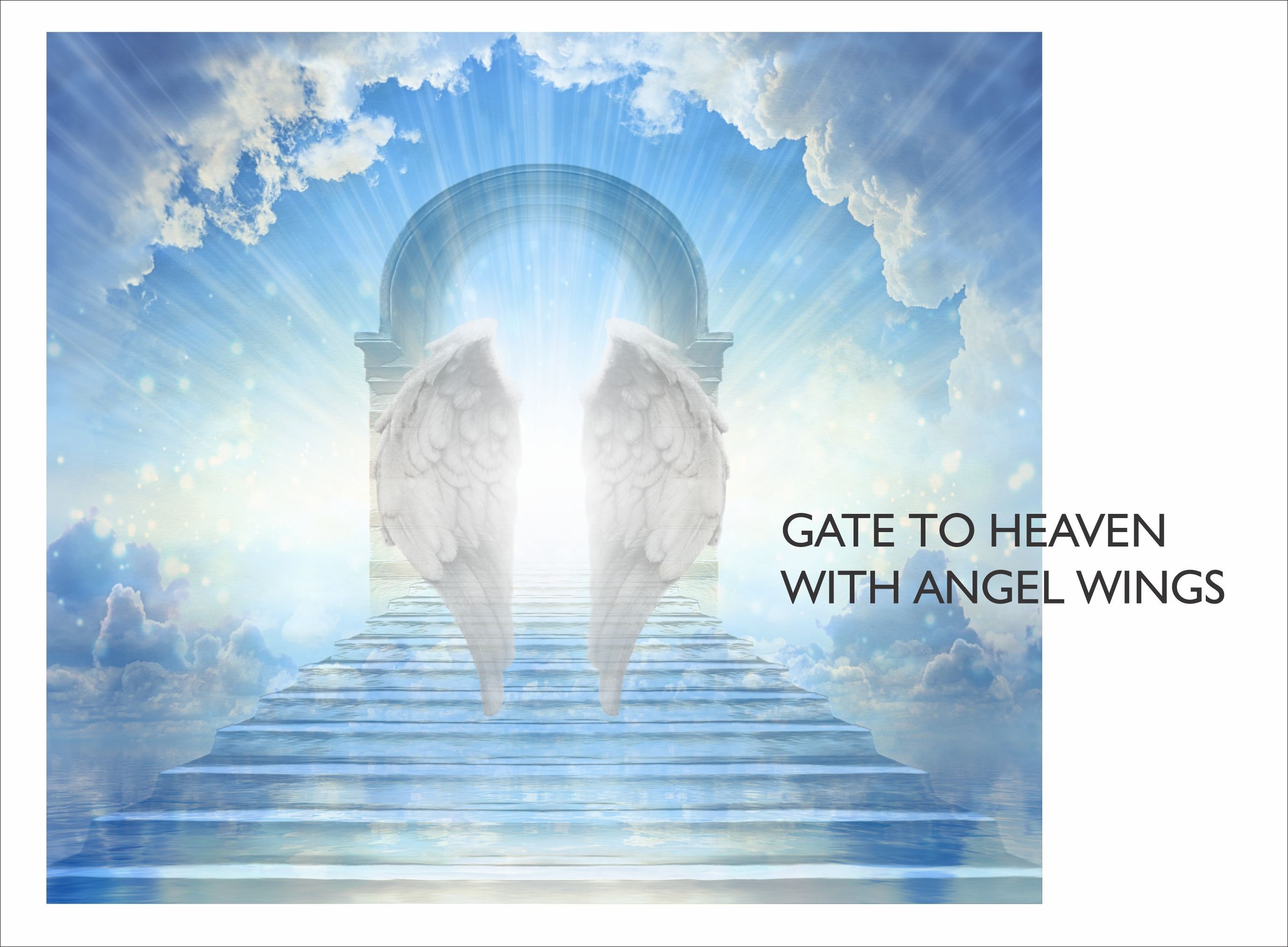 Angel Wings and Heaven Gate Backdrop Memorial Background - Etsy