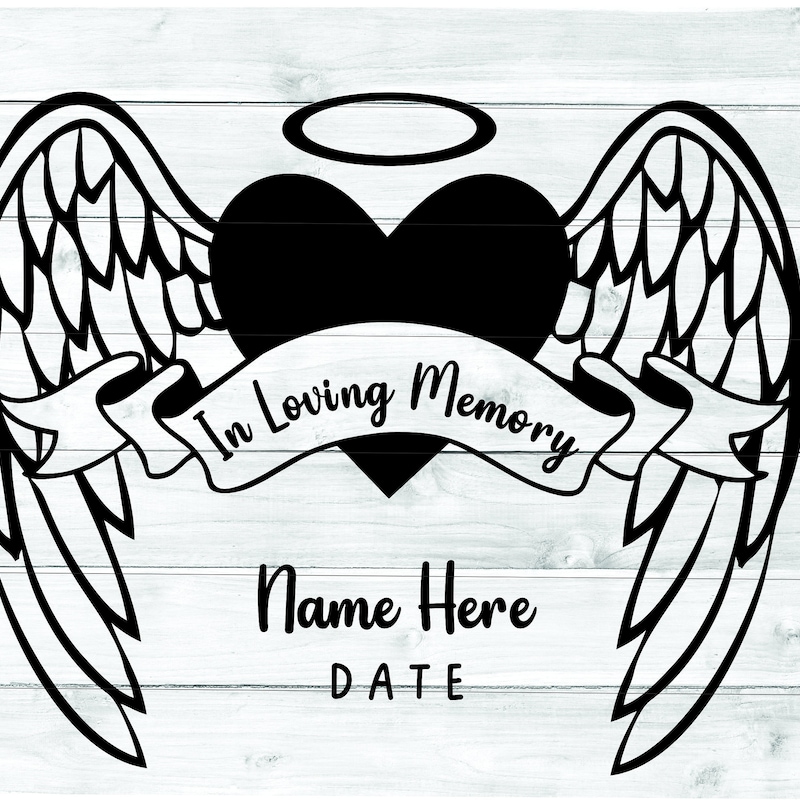 Memorial Decal Svg - Etsy