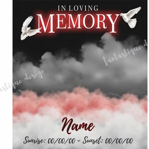 Red and Black Memorial Png, in Loving Memory PNG, Instant Download PNG ...