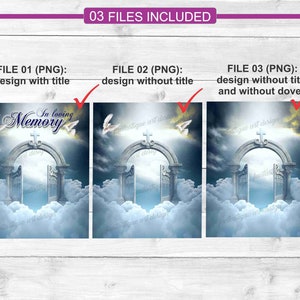 In Loving Memory PNG, Heaven Entrance With a Beautiful Arch, Perfect to ...