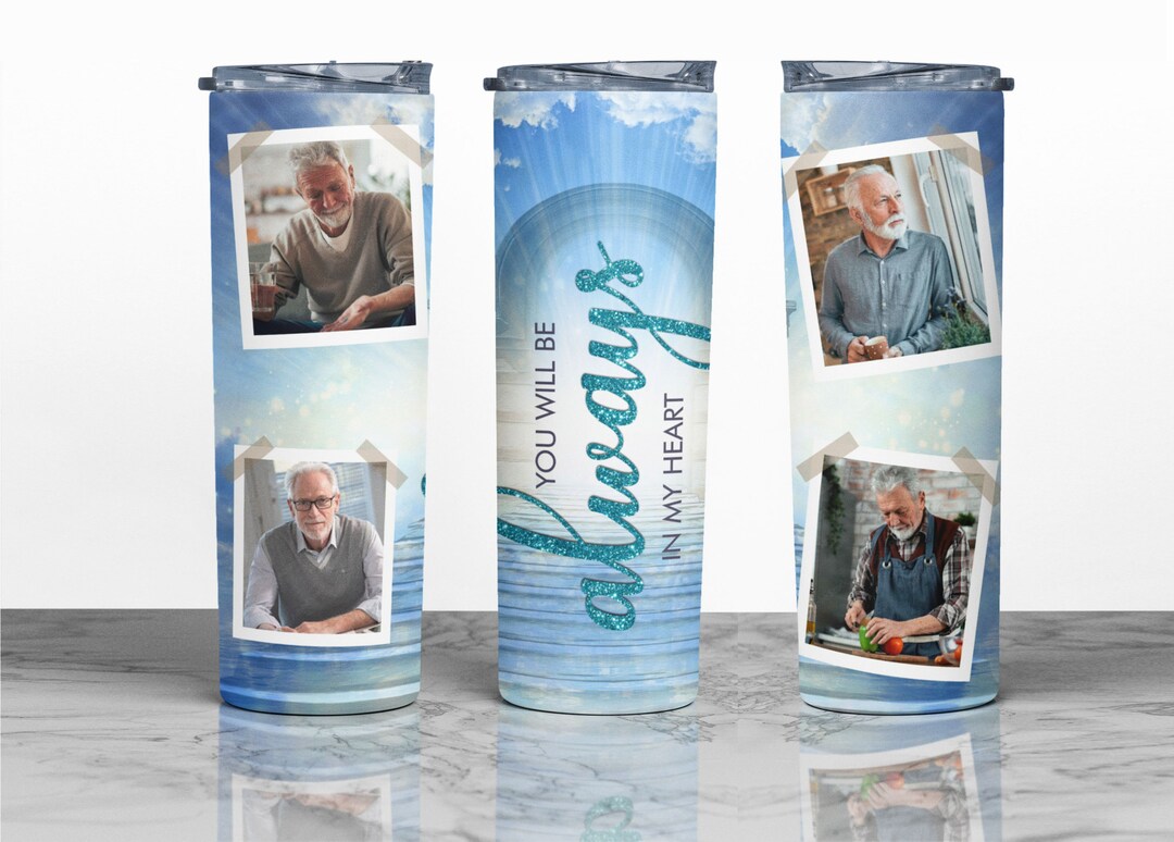 Memorial Tumbler Wrap, Memorial Sublimation Tumbler Designs, Photo ...