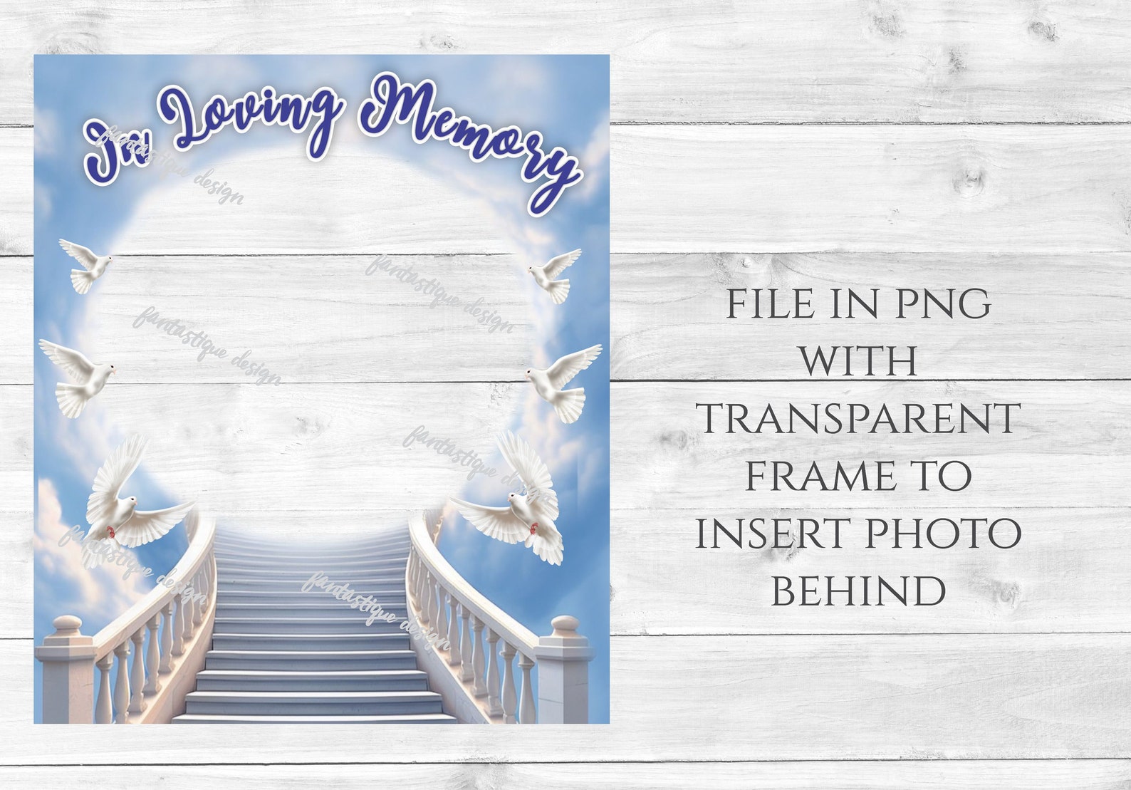 In Loving Memory PNG | Photo Template Memorial PNG | Transparent Frame ...