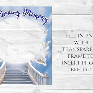 In Loving Memory PNG | Photo Template Memorial PNG | Transparent Frame ...