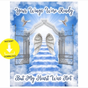 Memorial Background Png BLUE in Loving Memory Png Clouds - Etsy