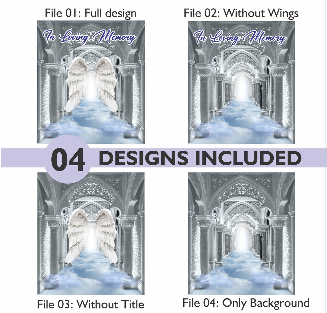 Heaven Background Heaven Gate Angel Wings in Loving - Etsy