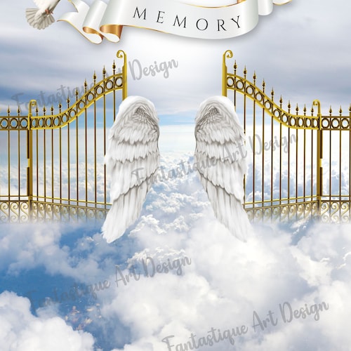 Buy In Loving Memory PNG Memorial Background Template Stairs to Online ...