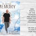 In Loving Memory PNG Stairs to Blue Heaven Template Funeral - Etsy