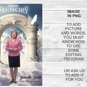 In Loving Memory Background PNG, White Heavens Portal, Cloudy Sky ...