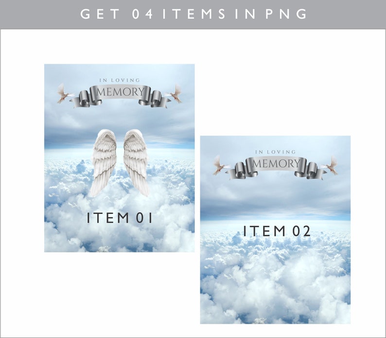 In Loving Memory PNG Cloud Overlay Memorial Background Shirt - Etsy