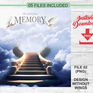 Blue in Loving Memory PNG Memorial Template Sublimation - Etsy