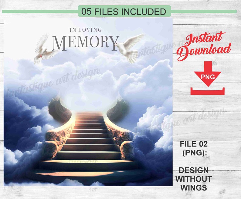 Blue in Loving Memory PNG Memorial Template Sublimation - Etsy