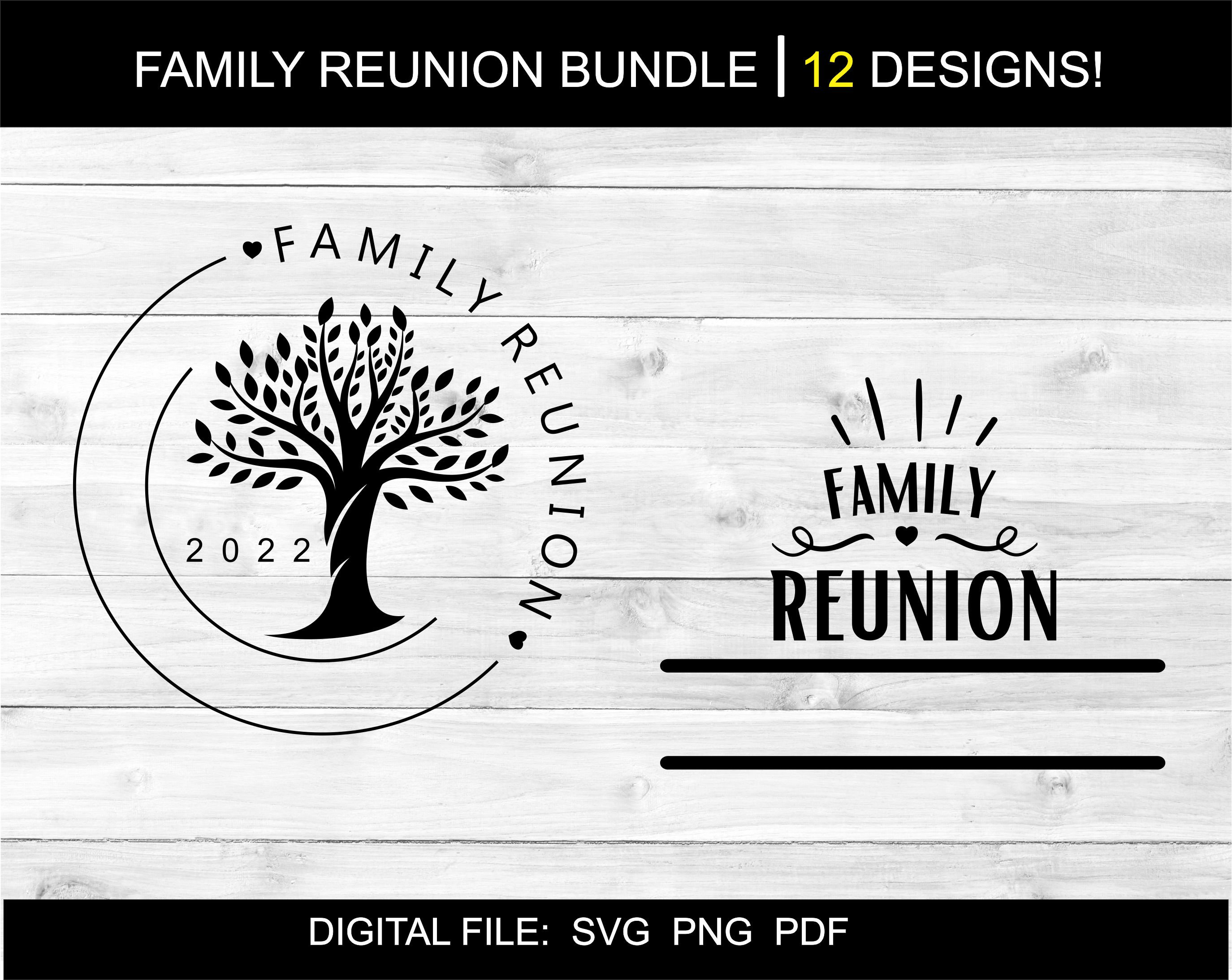 Family Reunion SVG Bundle Set of 12 Designs Family Tree - Etsy