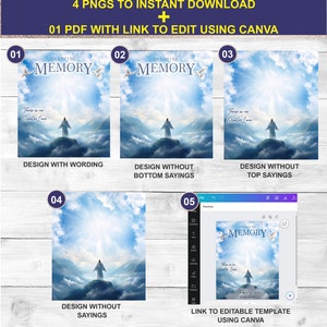 Memorial EDITABLE and PNG Download, Jesus in Heaven Background ...