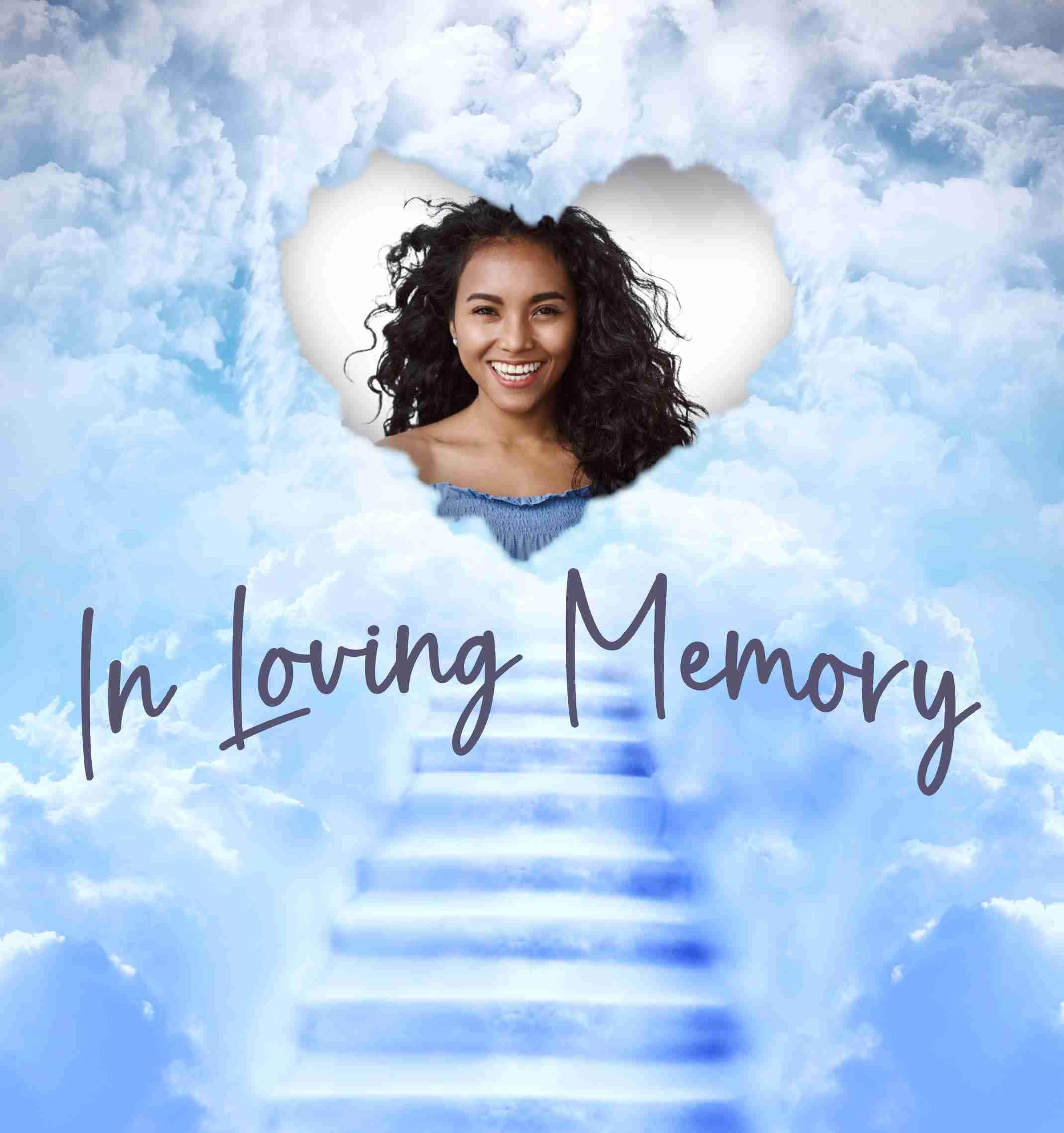 In Loving Memory PNG | Photo Template Memorial PNG | Transparent Heart ...