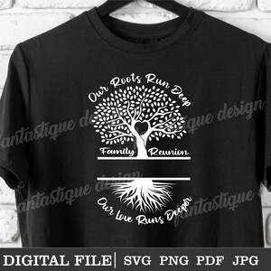 Family Reunion SVG Png Pdf | Family Tree Shirt Cricut Design, Our Roots ...