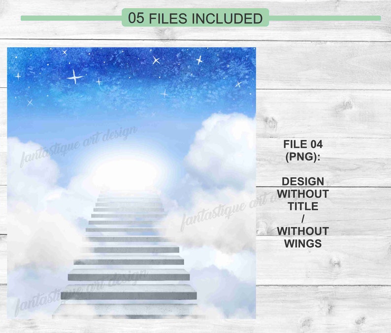 Blue Sky in Loving Memory PNG Memorial Background Template - Etsy