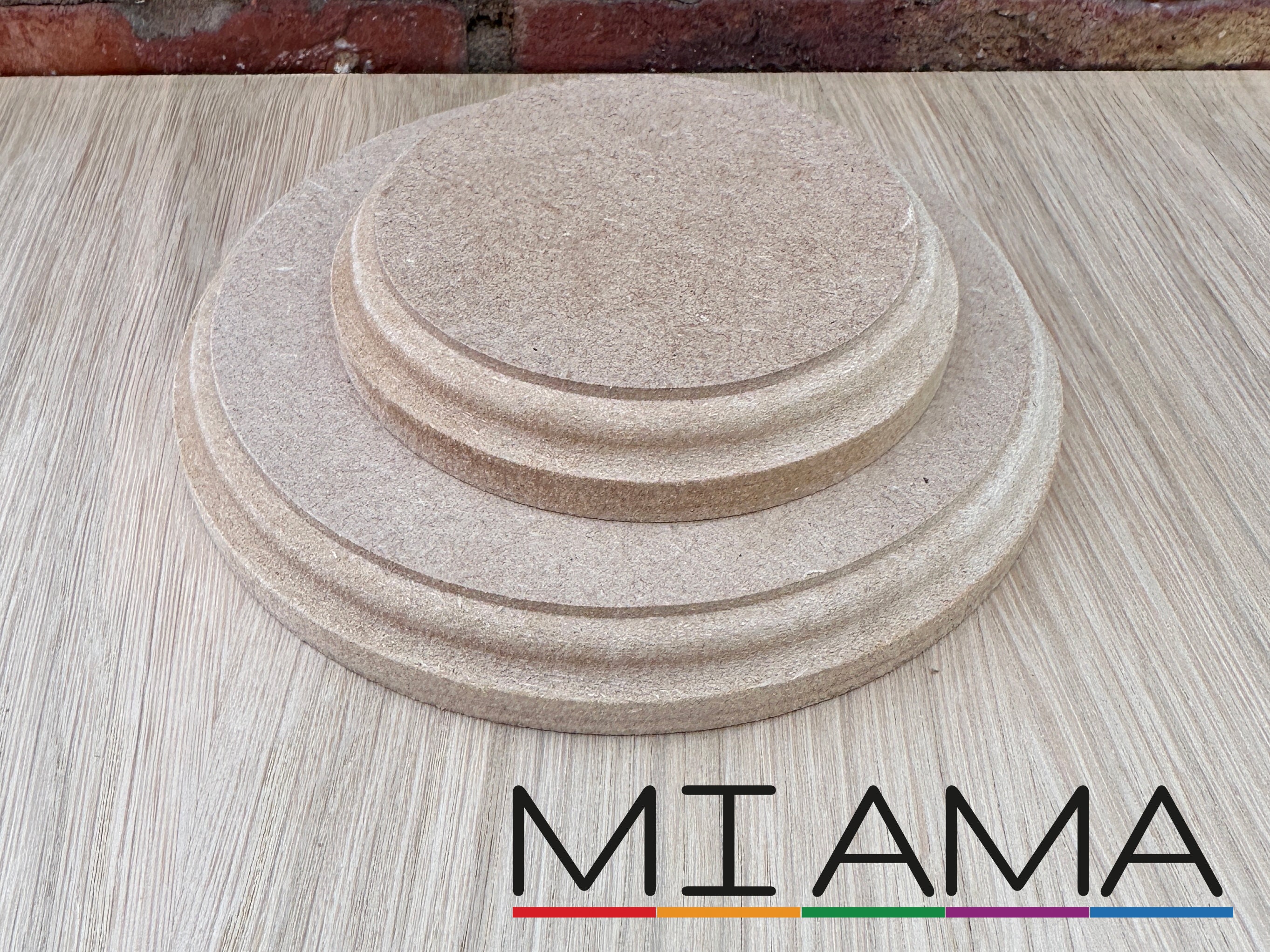 MIAMA Trophy Stand Blanks Circle Disk 18mm MDF 10,15,20,25,30cm Wooden ...