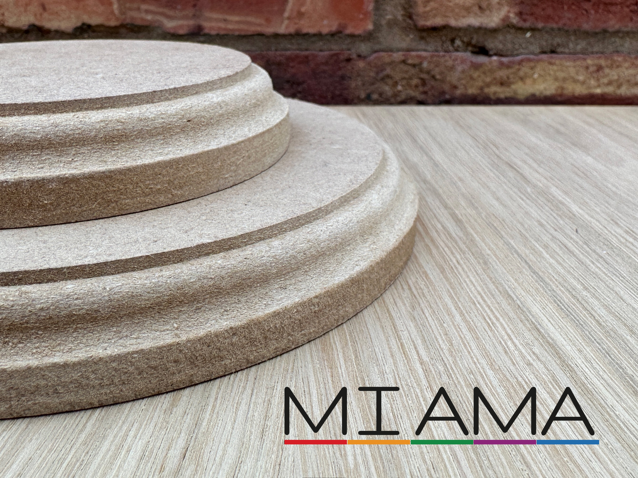 MIAMA Trophy Stand Blanks Circle Disk 18mm MDF 10,15,20,25,30cm Wooden ...