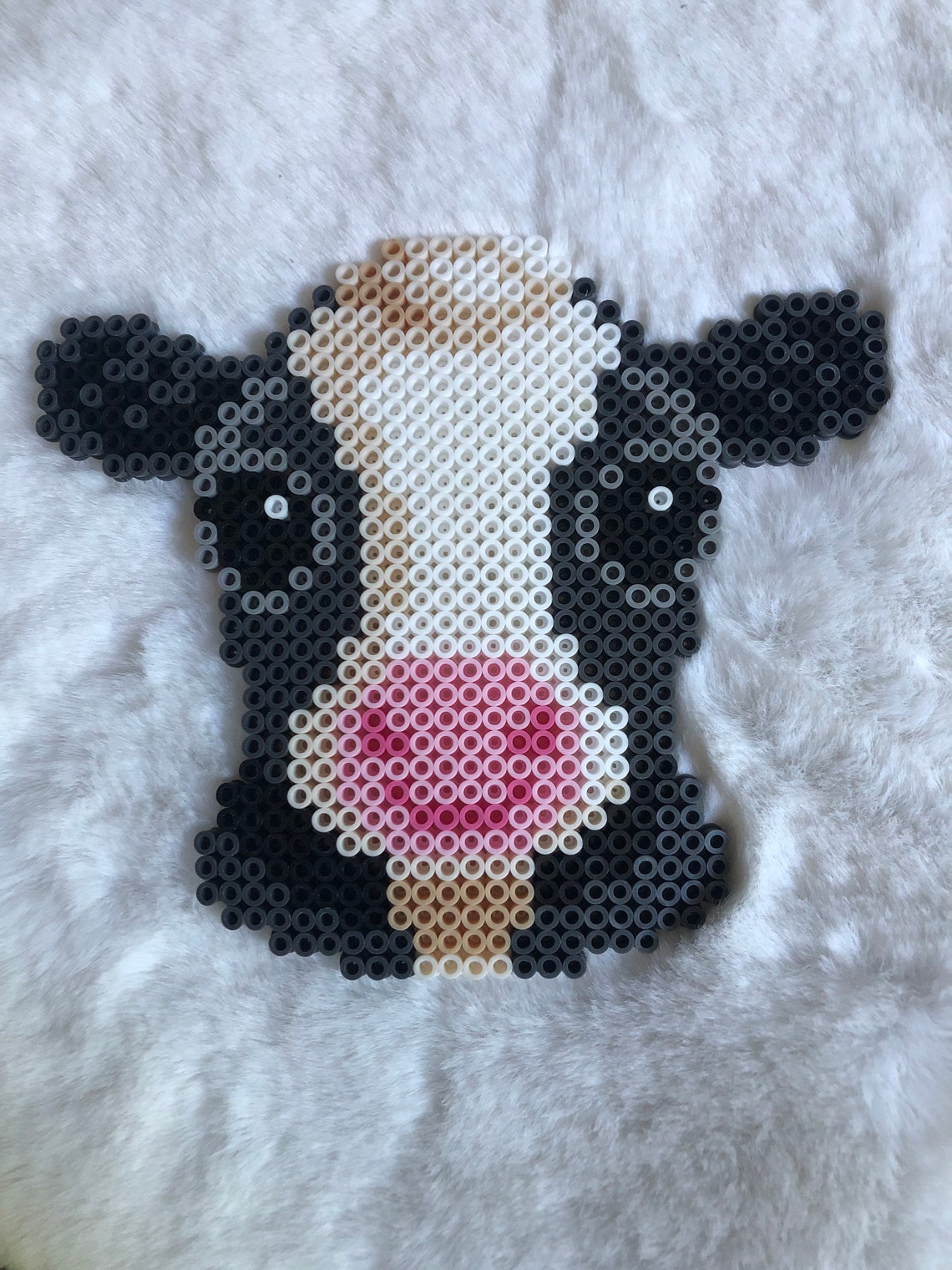 Baby Cow Calf Perler Bead Art Fridge Magnet Adorable Cow - Etsy