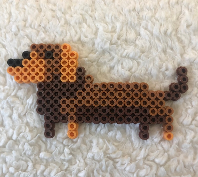 Cute Puppy Sprites Perler Bead Art Golden Retriever | Etsy