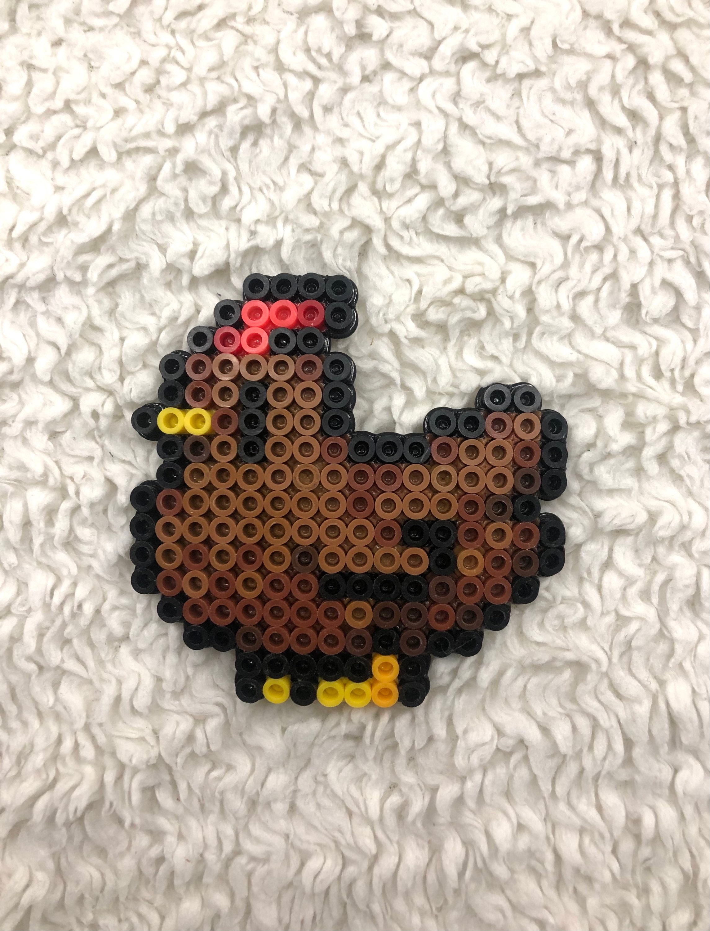 Stardew Valley Farm Animal Chicken Sprite Perler Bead Art - Etsy UK