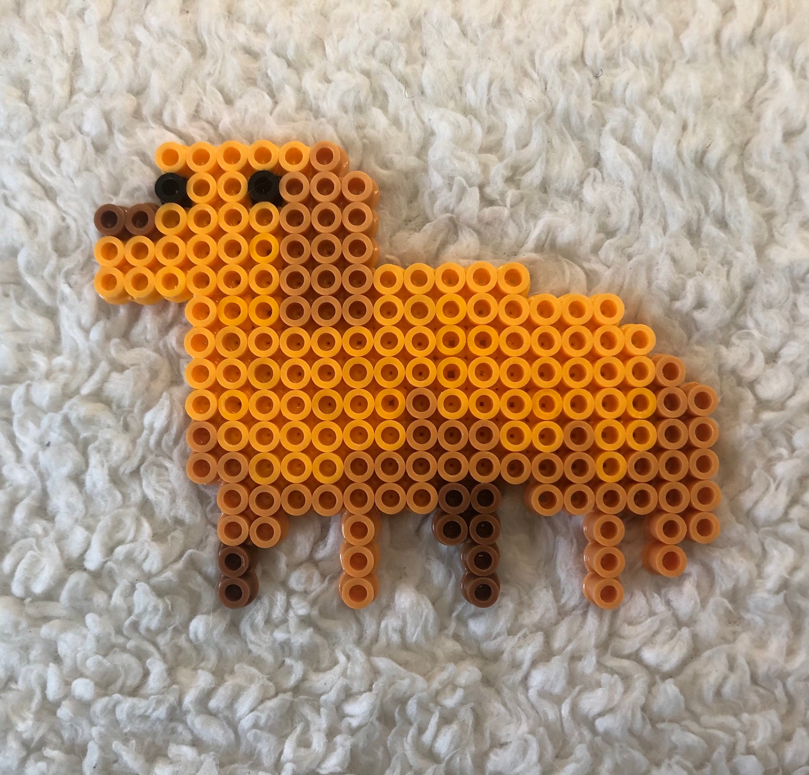 Cute Puppy Sprites Perler Bead Art Golden Retriever | Etsy