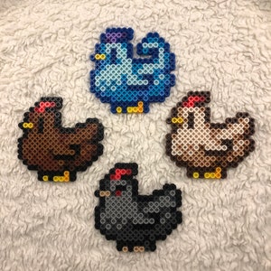 Stardew Valley Farm Animal Chicken Sprite Perler Bead Art - Etsy Canada