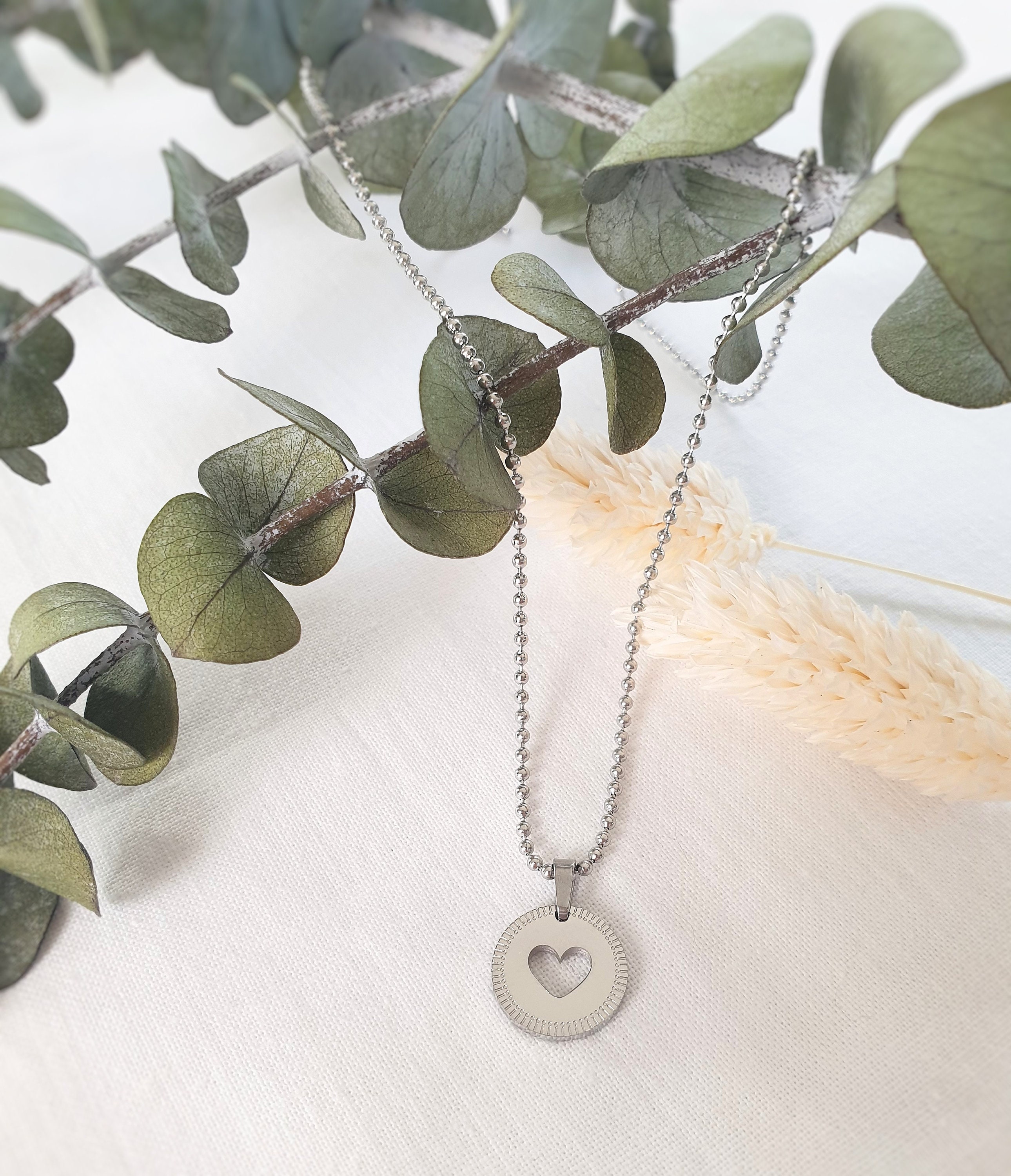 Heart Chain Heart Person Chain With Pendant Friendship - Etsy UK