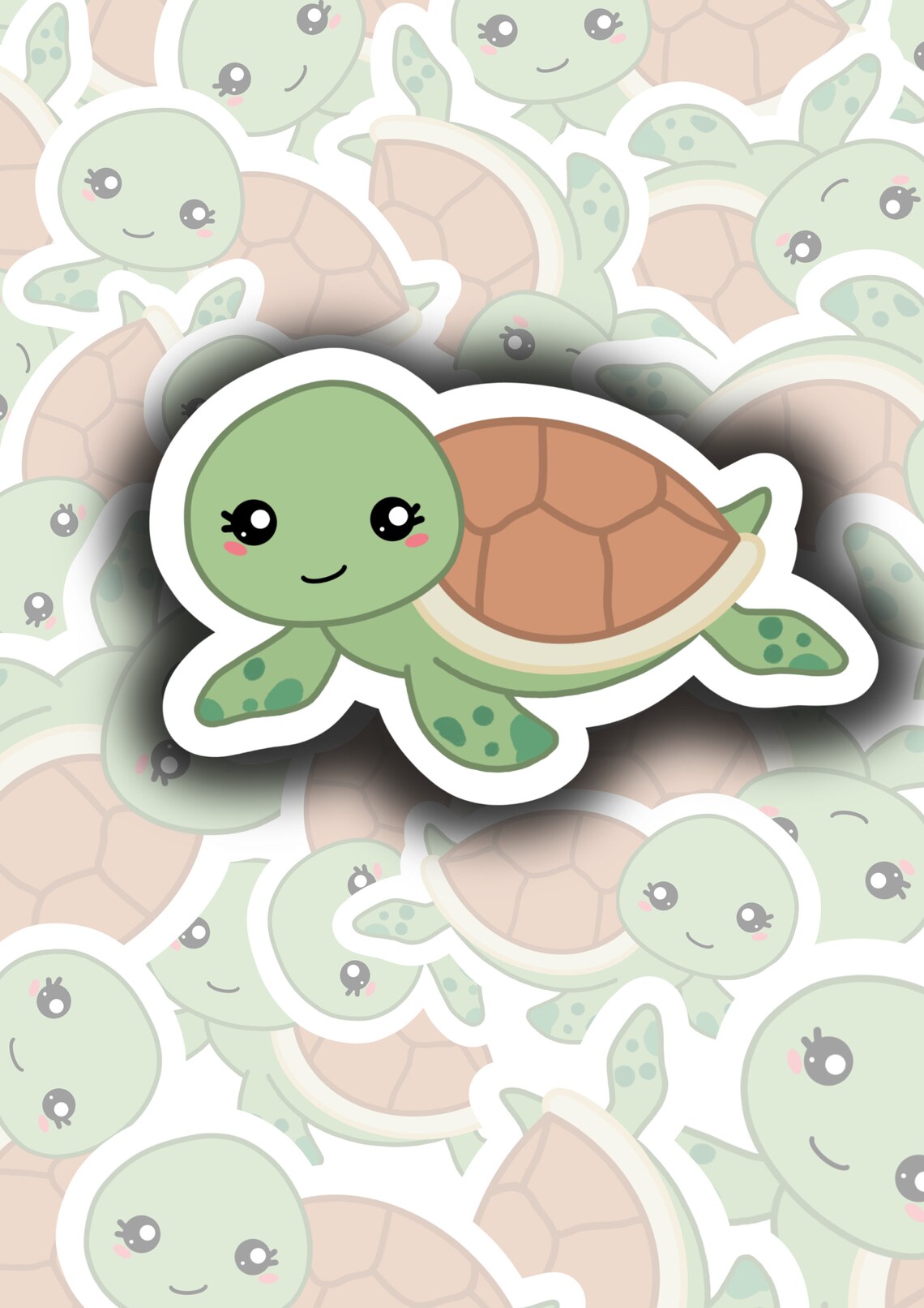 Cute Turtle Stickers Sea Turtle Stickers Snorkel Stickers | Etsy