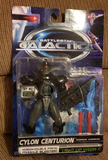 Battlestar Galactica Black Cylon Raider Action Figure Trendmasters 1996 ...