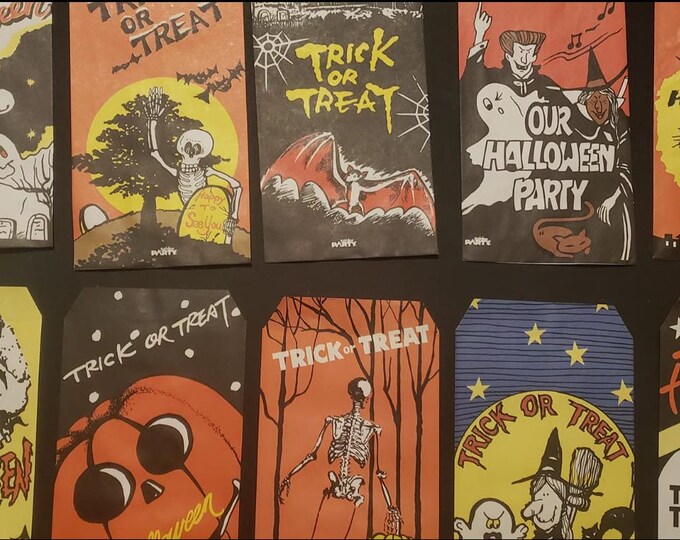 10 Trick or Treat Paper Treat Bags Variety of Different Ones From the ...