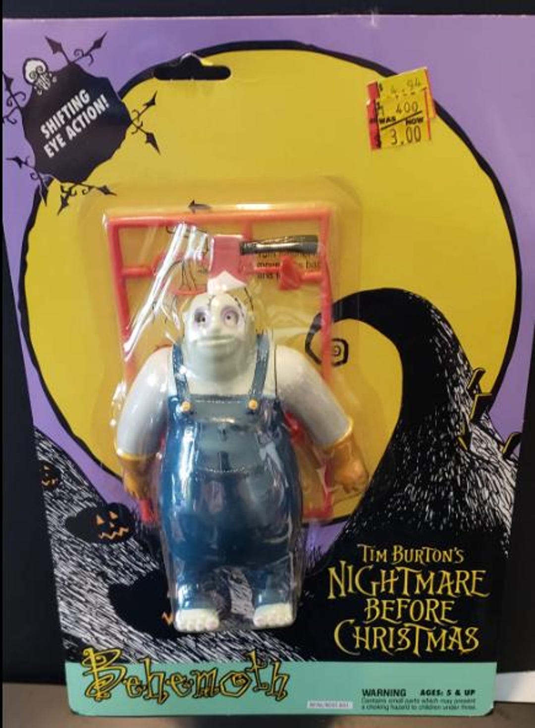 Nightmare Before Christmas Behemoth Action Figure Original Release 1993 ...