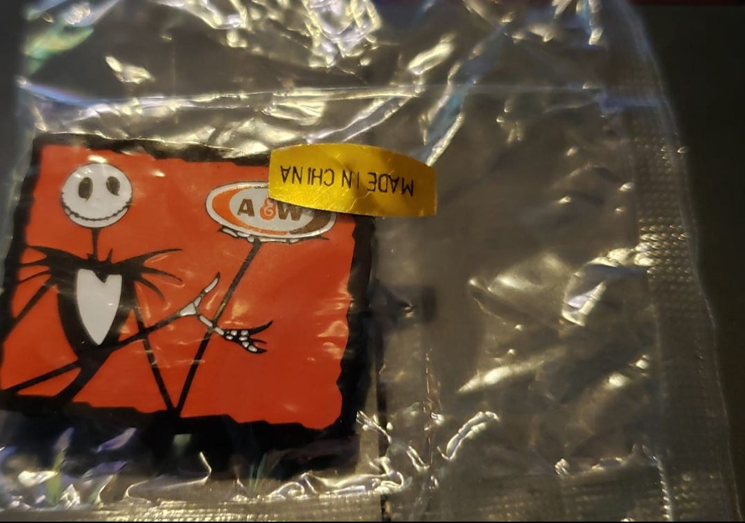 RARE Disney NBC Jack Skellington A&W Root Beer Pin (14664) Still in ...