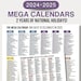 Teacher National Days Calendar Printable 2024 and 2025 National ...