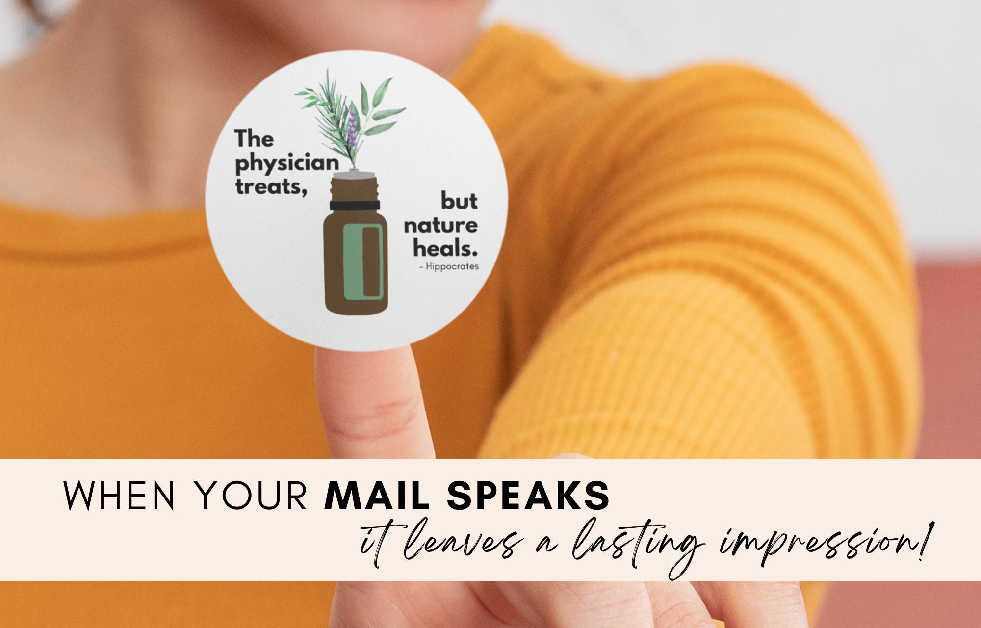 Essential Oil Stickers for Welcome Packages, Customers, Samples and ...