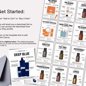 Doterra Sample Cards Download Print Edit in Canva Doterra - Etsy