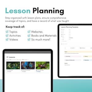 Digital Homeschool Planner NOTION TEMPLATE - Homeschool Planner for ...