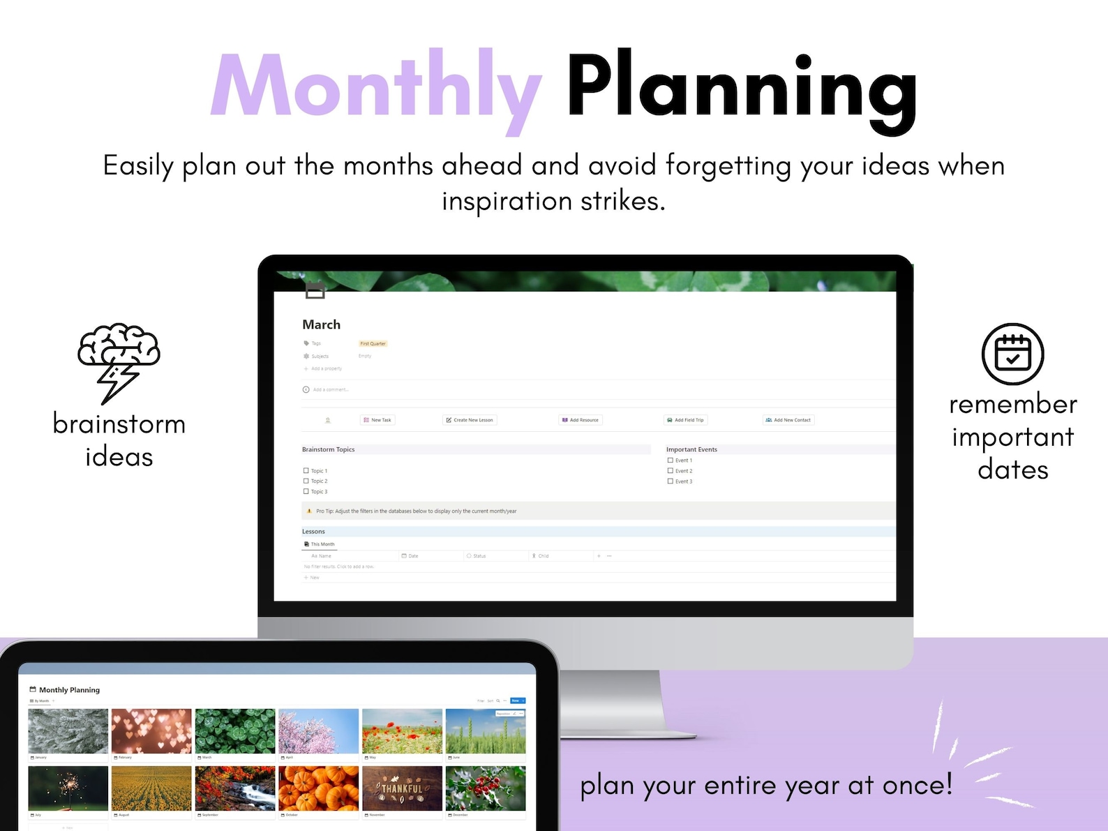 Digital Homeschool Planner NOTION TEMPLATE Homeschool - Etsy