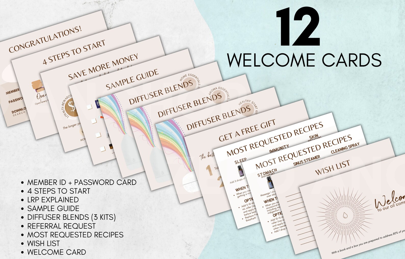 Download Print Welcome Cards Doterra New Member Welcome | Etsy