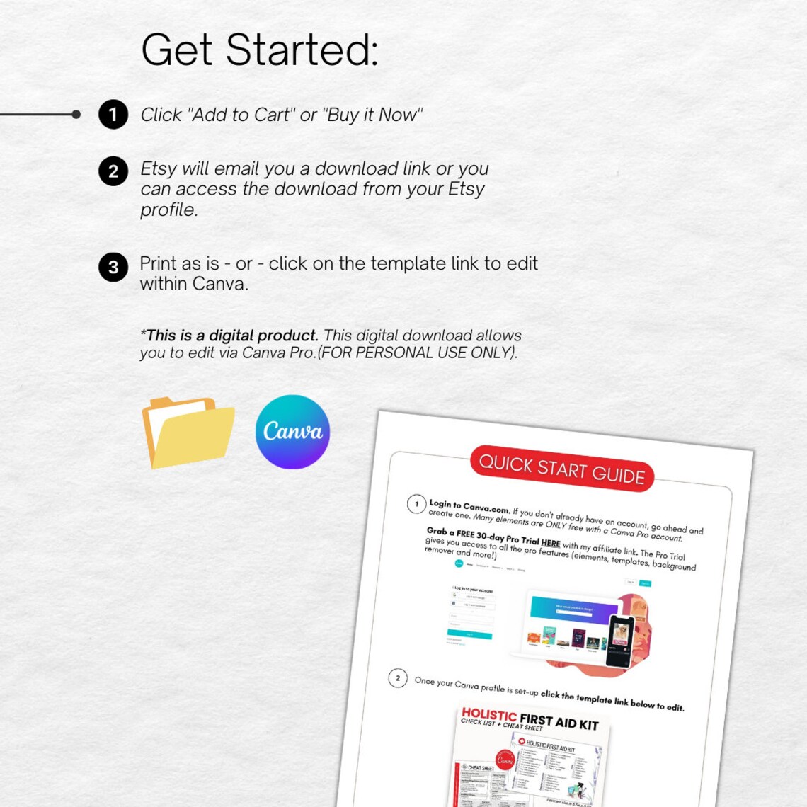 First Aid Kit Checklist Printable I Natural First Aid Kit, Holistic ...