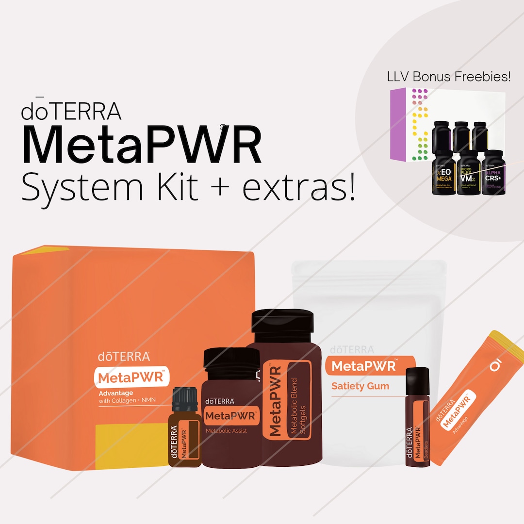 Doterra Metapwr System Kit With LLV, Doterra Clipart, Doterra ...